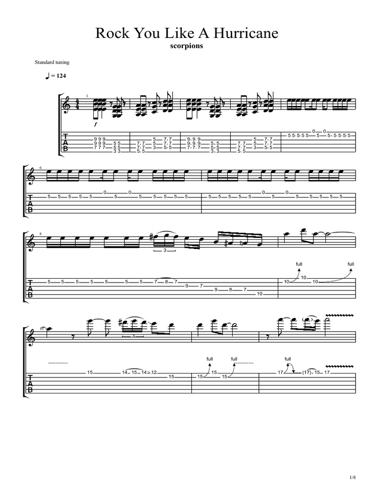 Scorpions Rock You Like Hurricane | PDF