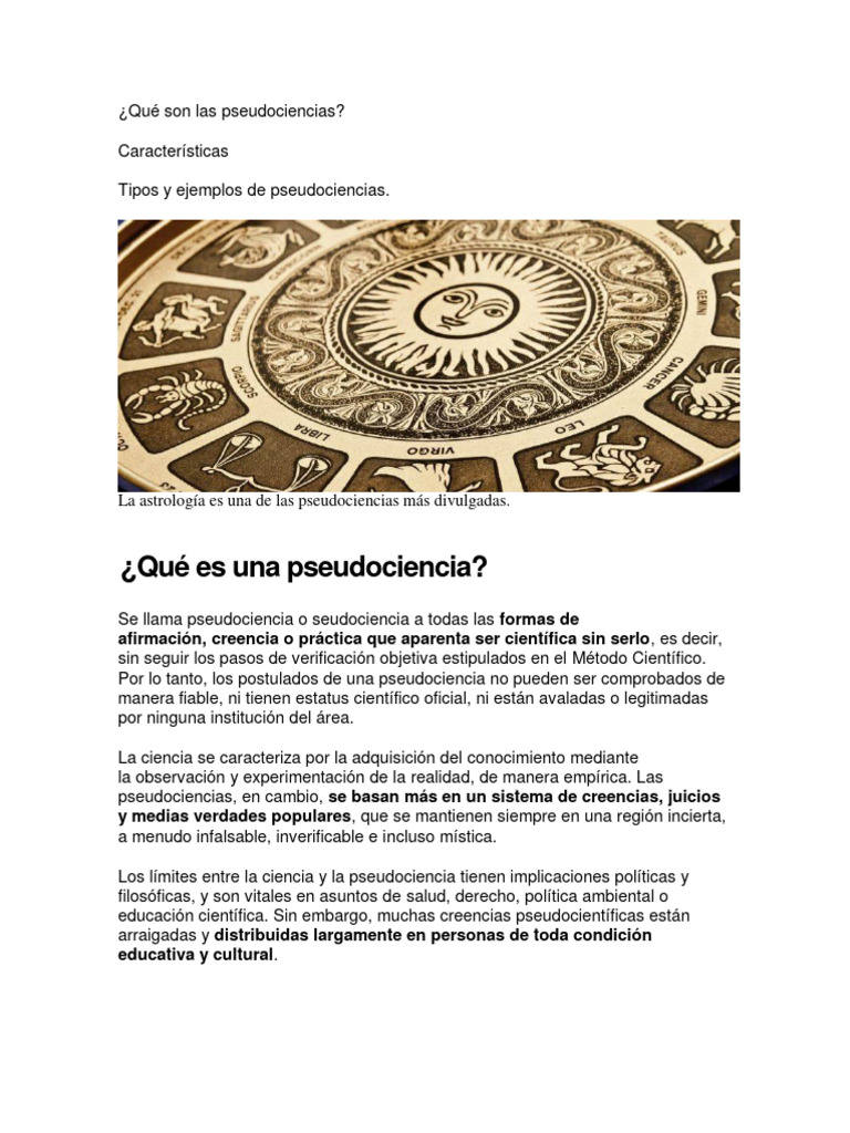Qué son las pseudociencias-1 | PDF | Pseudociencia | Ciencia marginal