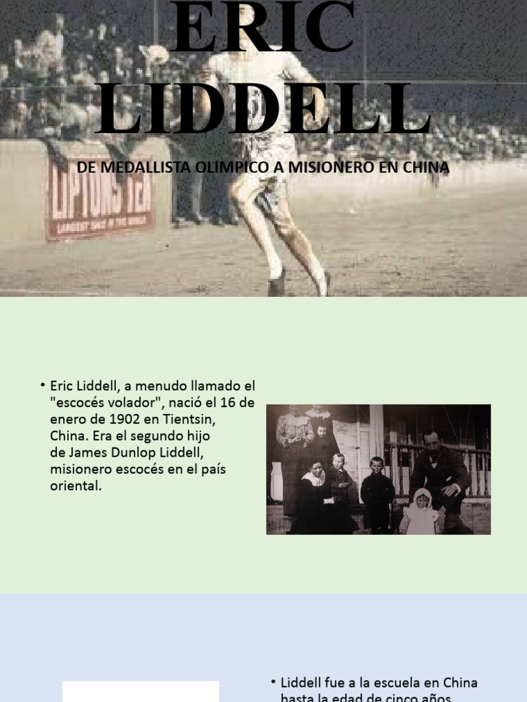 Eric Liddell: De atleta a misionero | PDF | Historia
