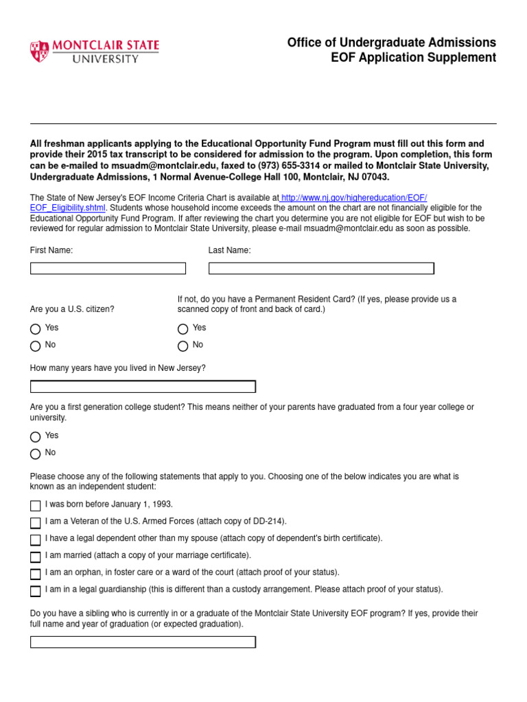 Eof Supplement | PDF | Legal Guardian | Parent