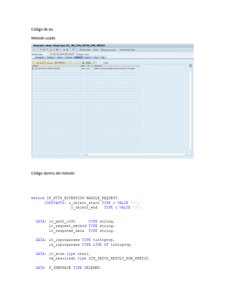 Código de WS de Sap | PDF