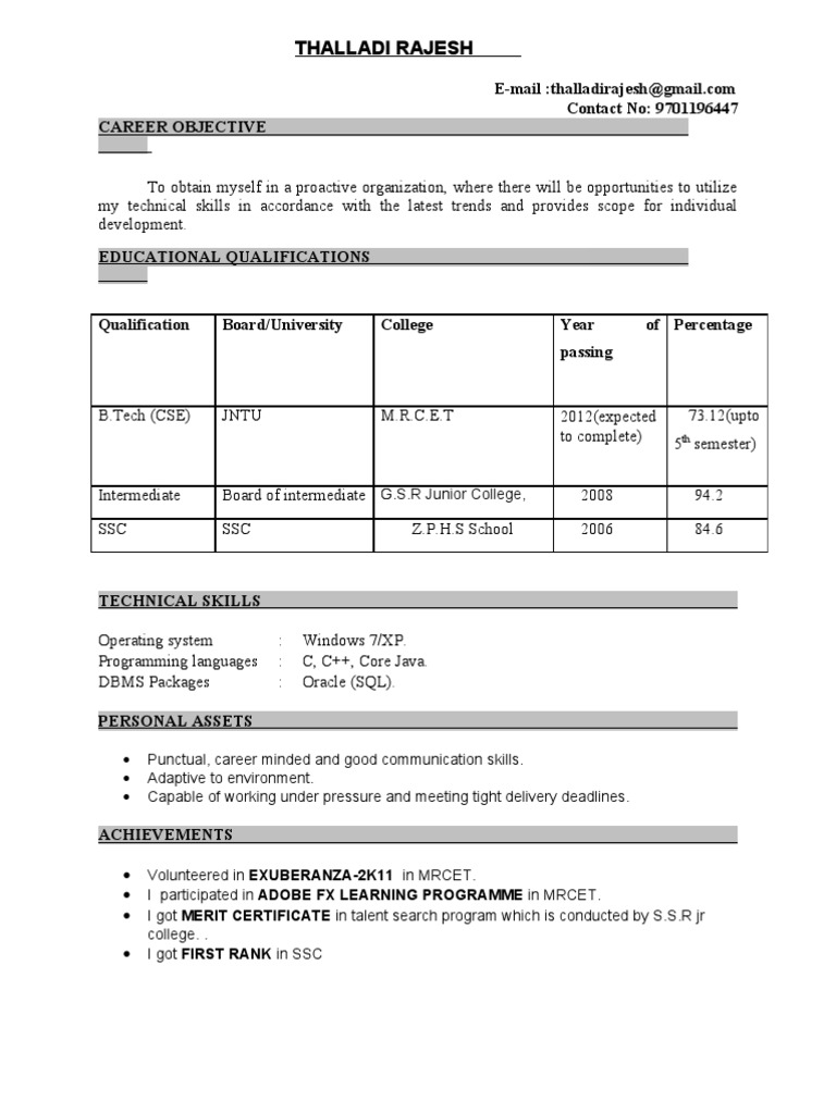 Rajesh Final Resume | PDF | Career & Growth | Business