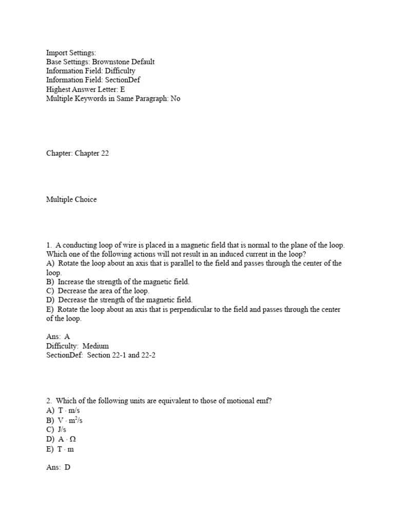 Induced Currents in Conducting Loops | PDF