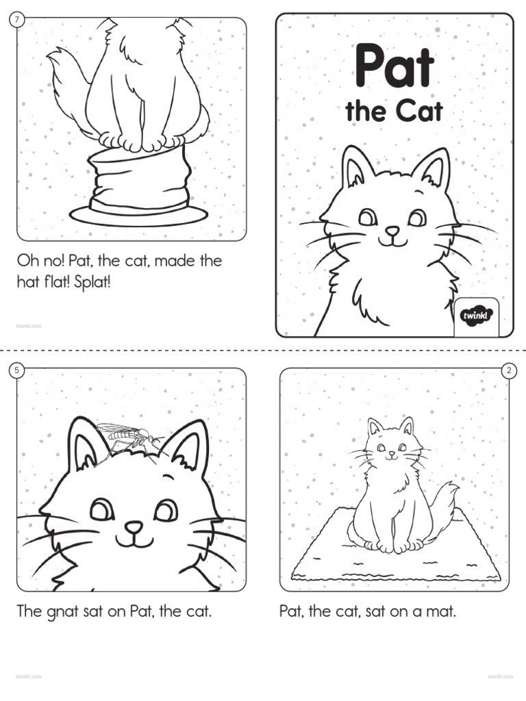 BW Pat the Cat Emergent Reader | PDF