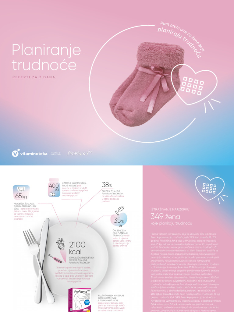 PreMama Duo - PREHRANA - Planiranje Trudnoće | PDF