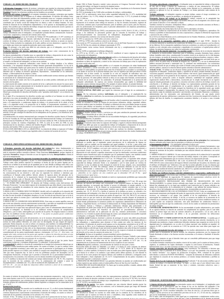 Resumen Re Re | PDF | Derecho laboral | Salario