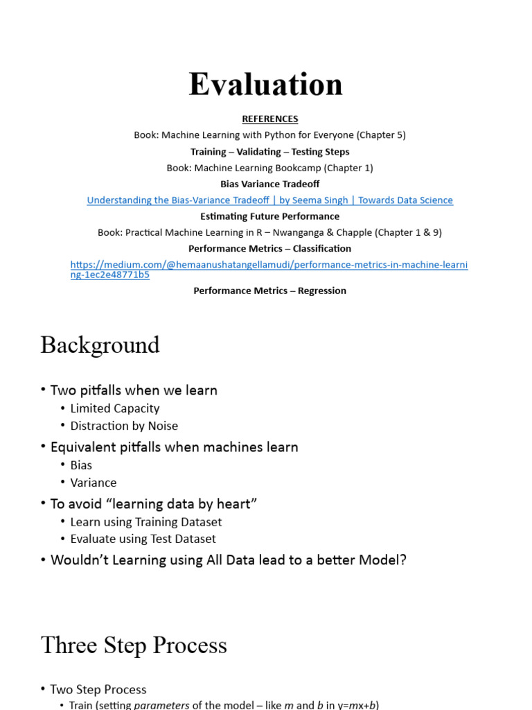 Ml3 Evaluation Pdf Receiver Operating Characteristic Cross Validation Statistics