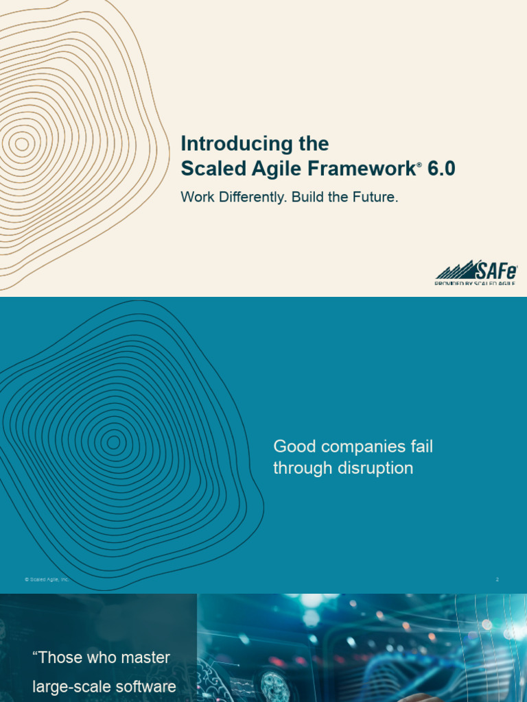 Introducing The Scaled Agile Framework 6.0 | Download Free PDF | Agile ...