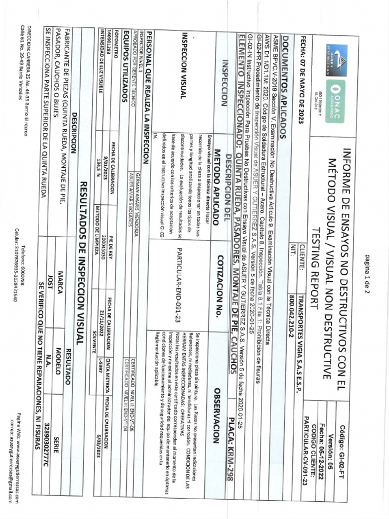 KRM-298 CV-091-23 | PDF