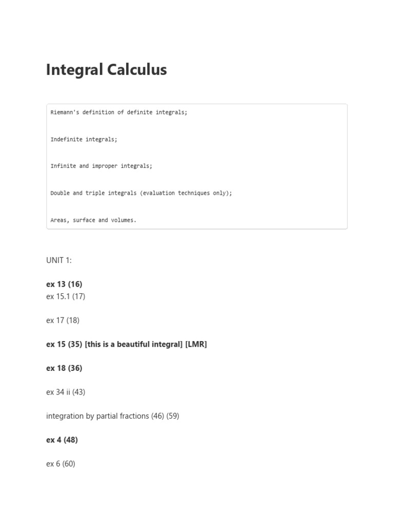 Integral Calculus | Download Free PDF | Integral | Functions And Mappings
