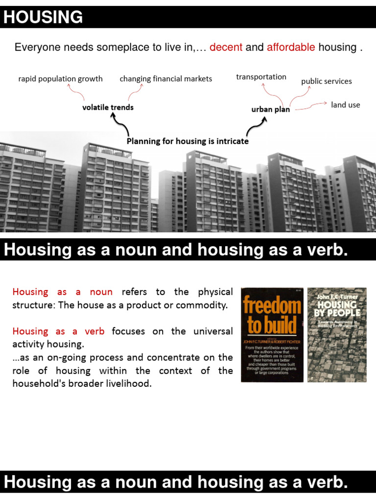 1 Housing Definitions, Role, Classification, & Arrangement | PDF