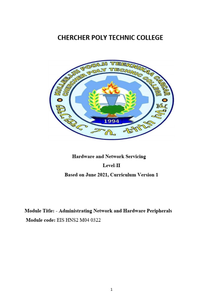 Network & Hardware Administration Guide | PDF | Network Topology | Computer Network