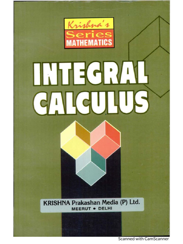 1 & 2. Chapters Integrals Krishna Series | PDF | Integral | Limit (Mathematics)