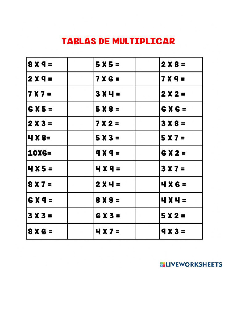 Tablas Saltadas | PDF