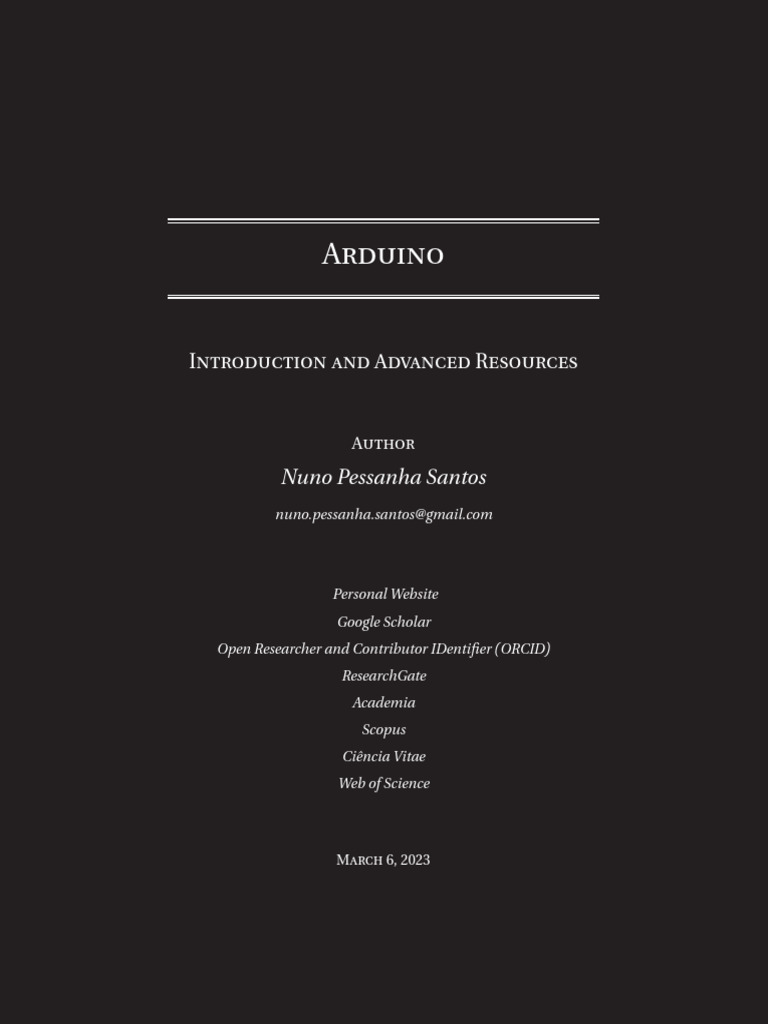 Arduino Introduction and Advanced Resour | PDF | Arduino | Microcontroller