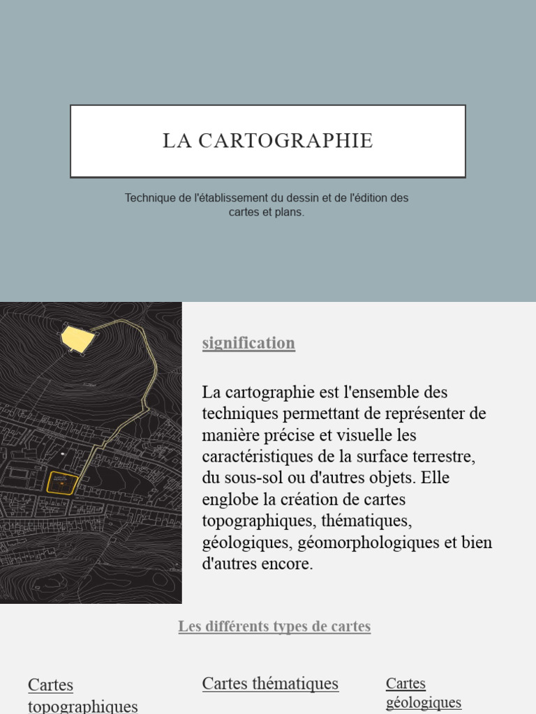 La cartographie : techniques et usages | PDF | Cartographie | Géographie
