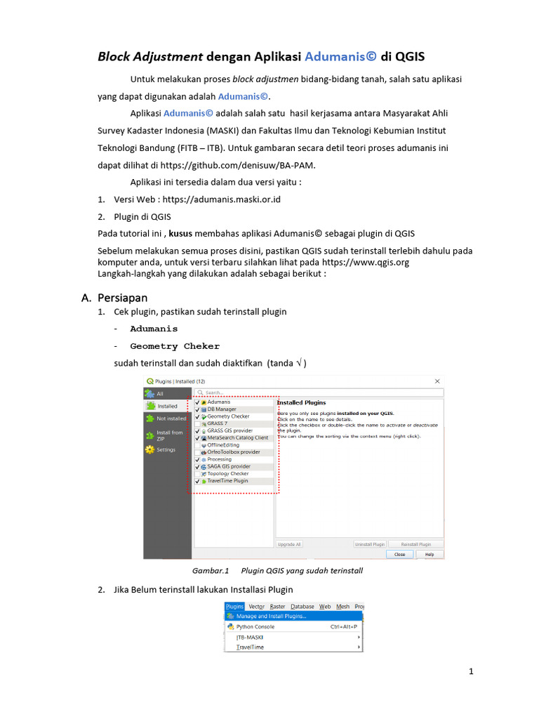 Adumanis in QGIS - 062023 | PDF