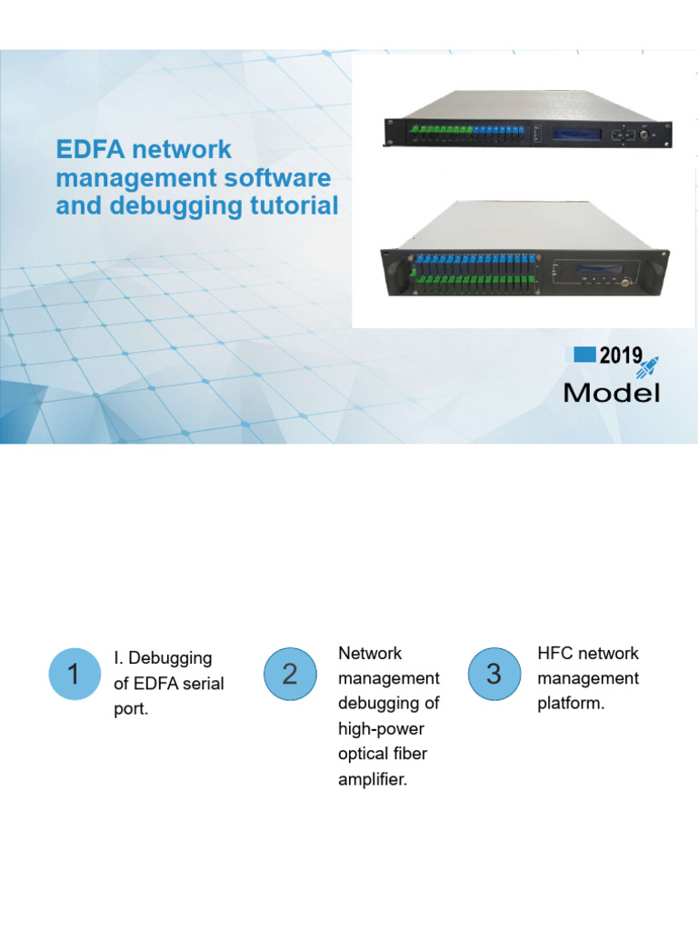 Edfa Network Management S ND Debugging Tutorial | PDF | Computer ...