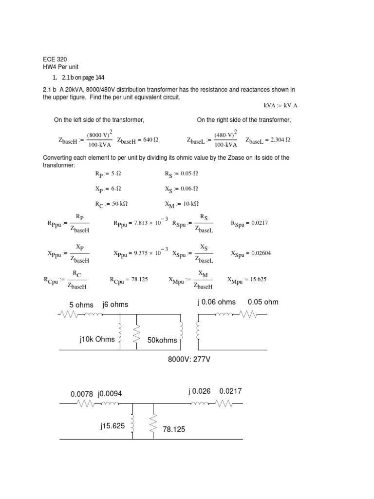 Mathcad - HW4Solution320 | PDF