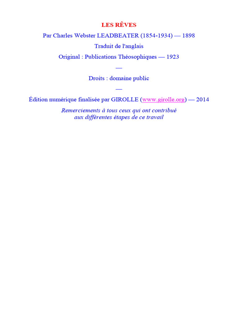 Leadbeater CW Reves | PDF