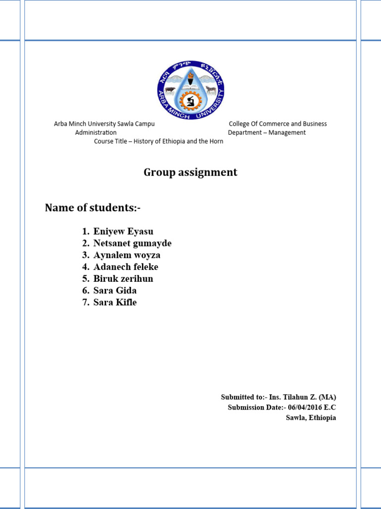 The Formation of Modern Ethiopian State and Its Contradictory ...