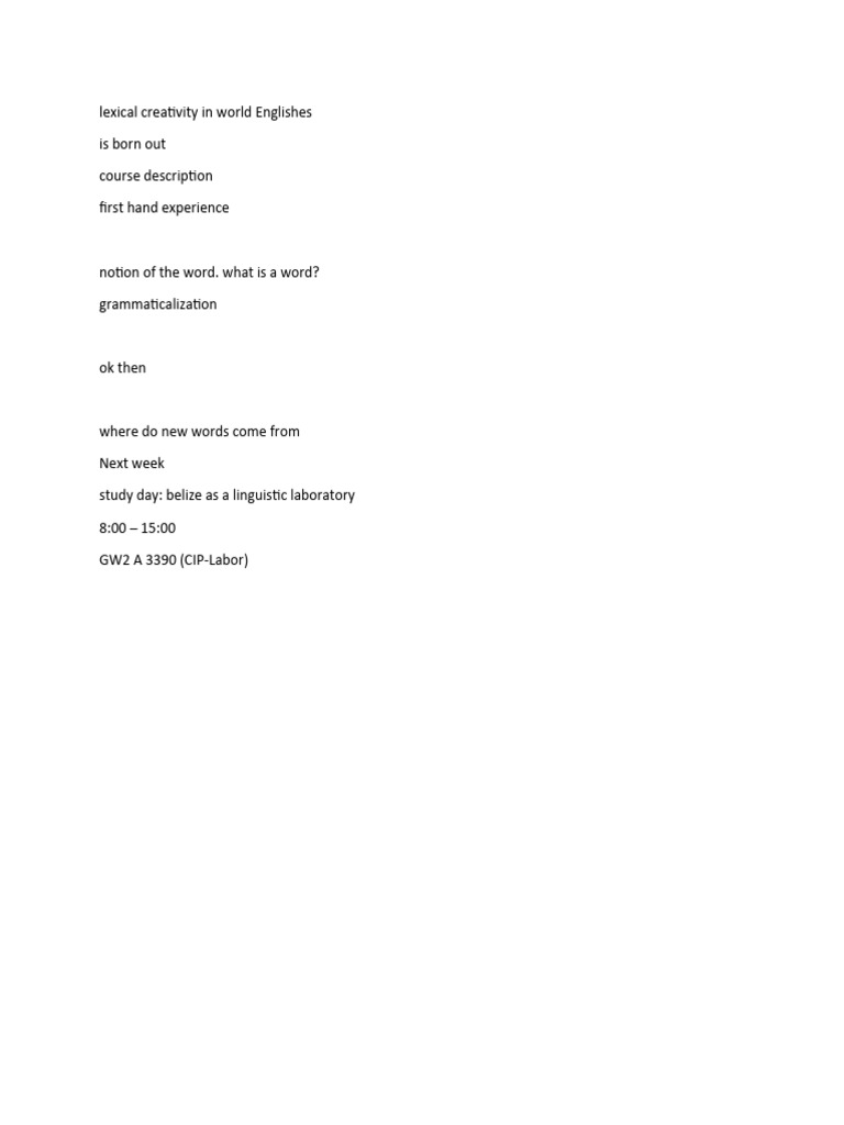 Lexical Creativity in World Englishes | PDF