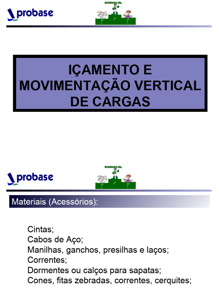 Movimentação de Cargas Suspensas Probase | Download grátis PDF ...