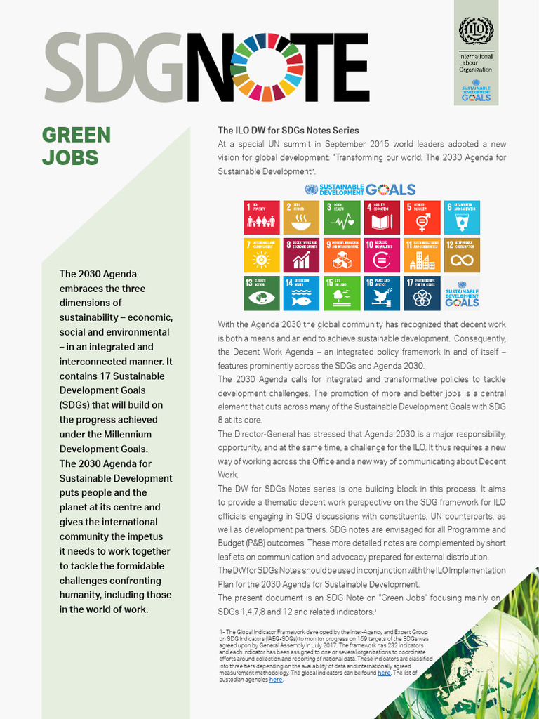 Wcms 560709 | PDF | Sustainability | International Labour Organization