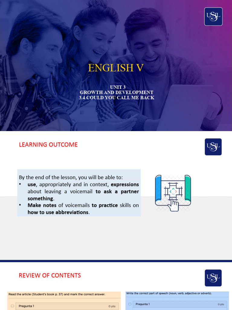 Eng V Unit 3 1.4 | PDF | Communication | Human Communication