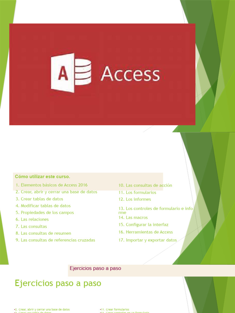 Presentación Access 2023 | Descargar gratis PDF | Bases de datos ...