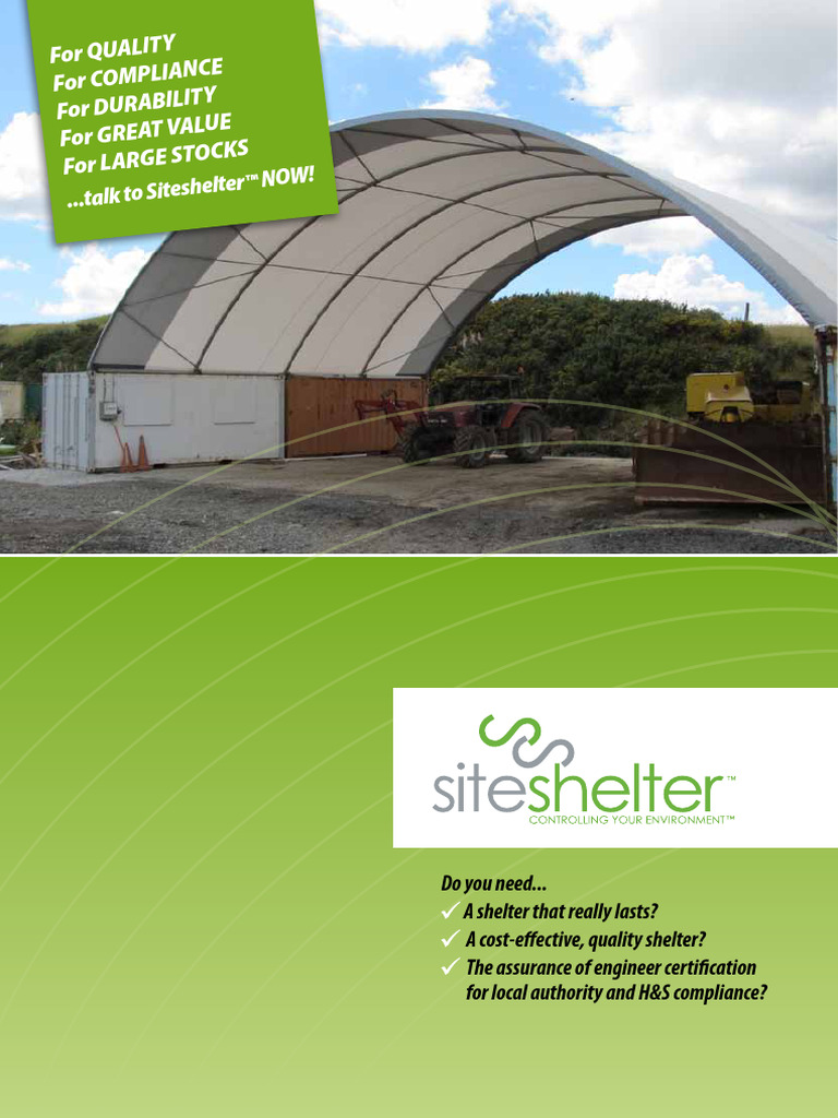 Site Shelter BRCH EMAILVERSION | PDF | Technology & Engineering