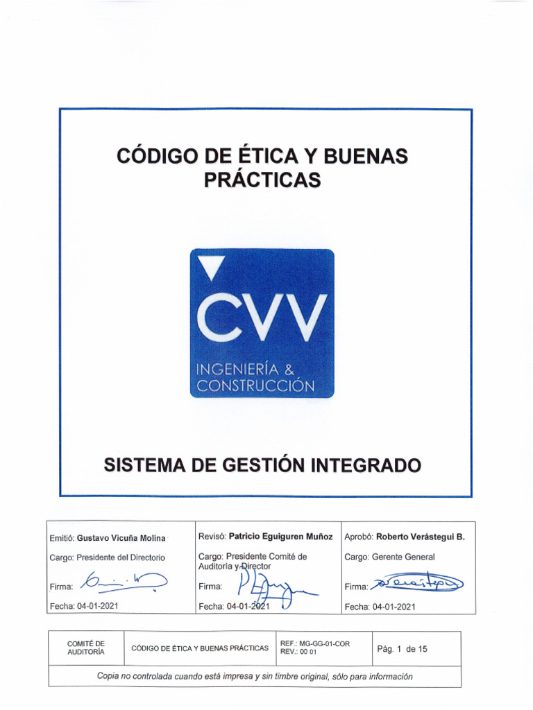 None-C Digo de Tica y Buenas PR Cticas CVV Sgi | PDF | Crecimiento personal y profesional