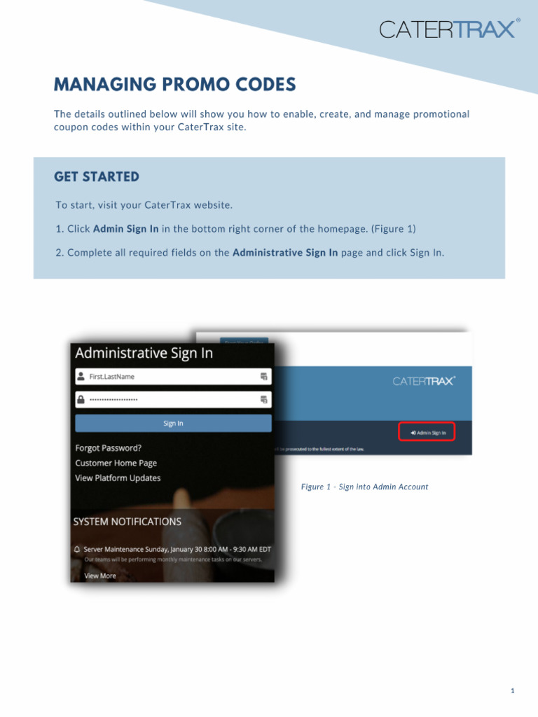 Administrative Guide - Managing Promo Codes | PDF