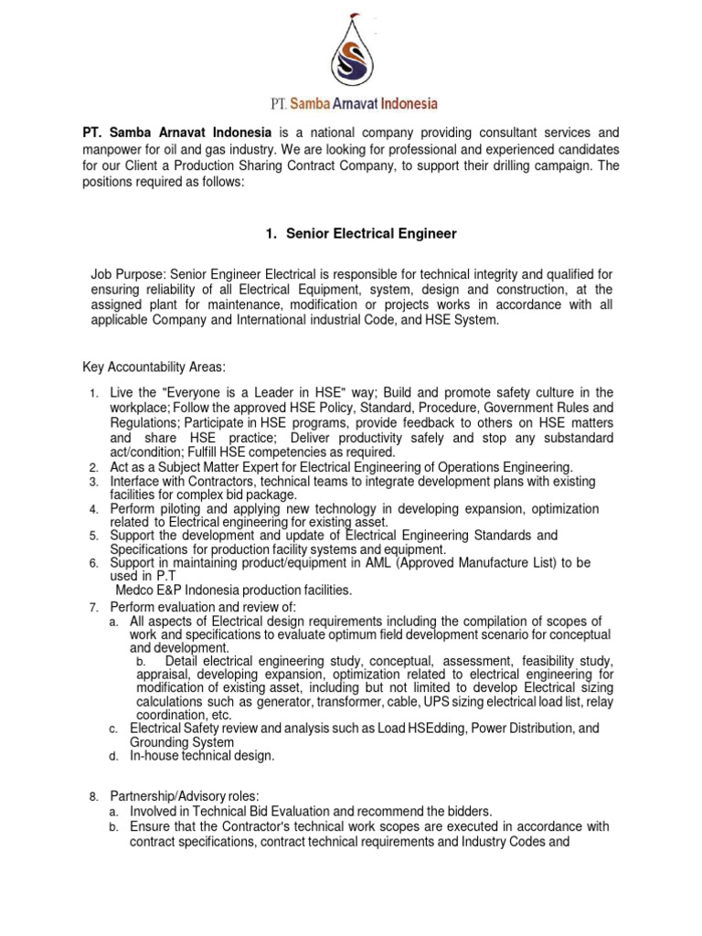 Sr. Electrial Engineer | PDF | Specification (Technical Standard) | Reliability Engineering