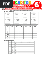 Multiplicaciones y divisiones 6° grado | PDF | División (Matemáticas ...
