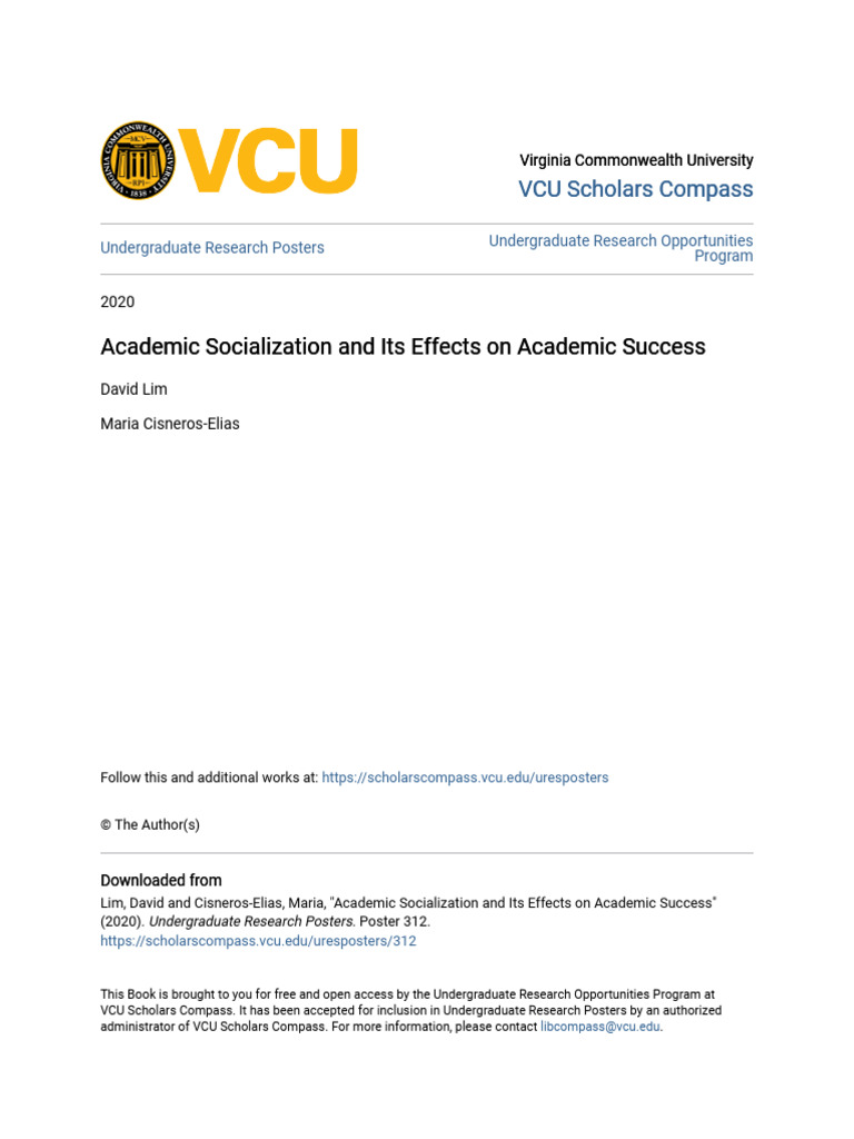 Academic Socialization and Its Effects On Academic Success | PDF ...