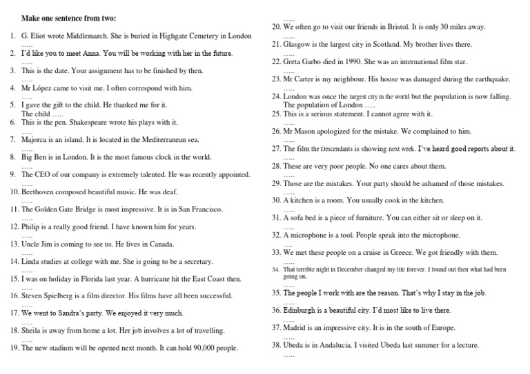 Relative Clauses 2 | PDF