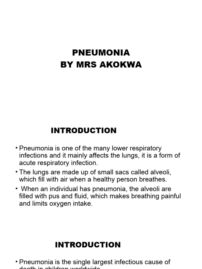 Pneumonia | PDF | Pneumonia | Lung