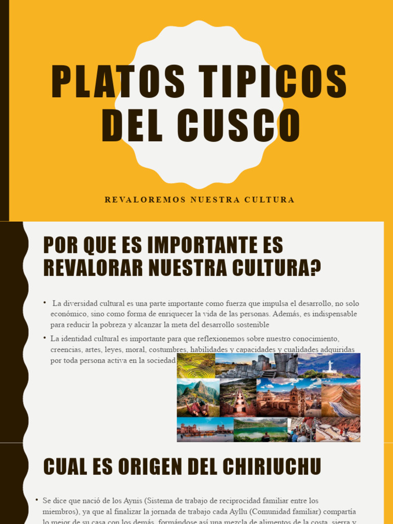 Platos Tipicos Del Cusco Danna Franco | PDF