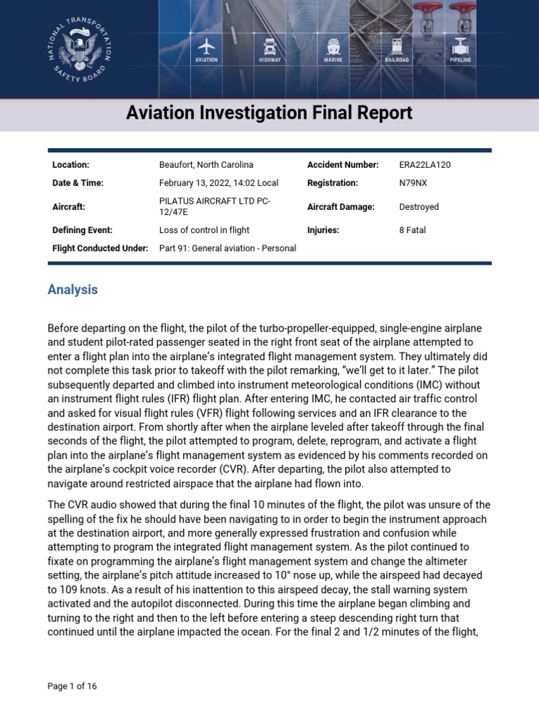 Carteret County FAA Report | PDF | Instrument Flight Rules | National ...