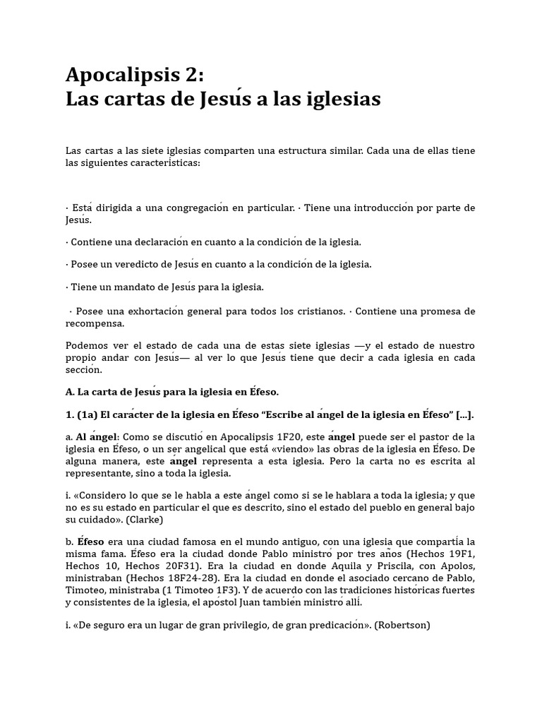 Apocalipsis 2 Descargar Gratis Pdf Jesús Juan El Apóstol