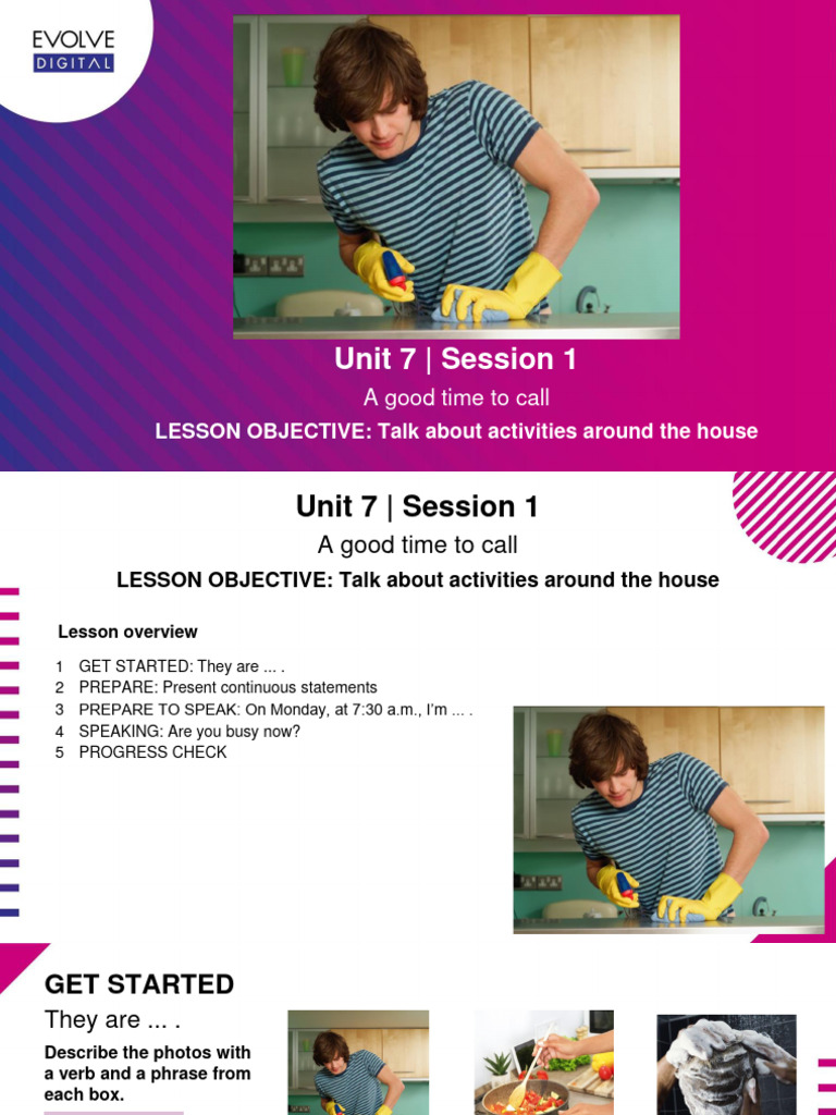 Unit 7 - Session 1: A Good Time To Call | PDF