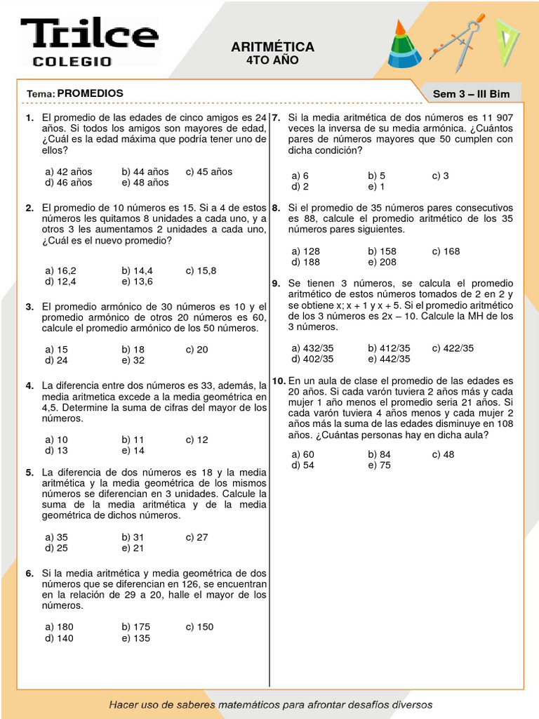 Sem 3 III-promedios | PDF