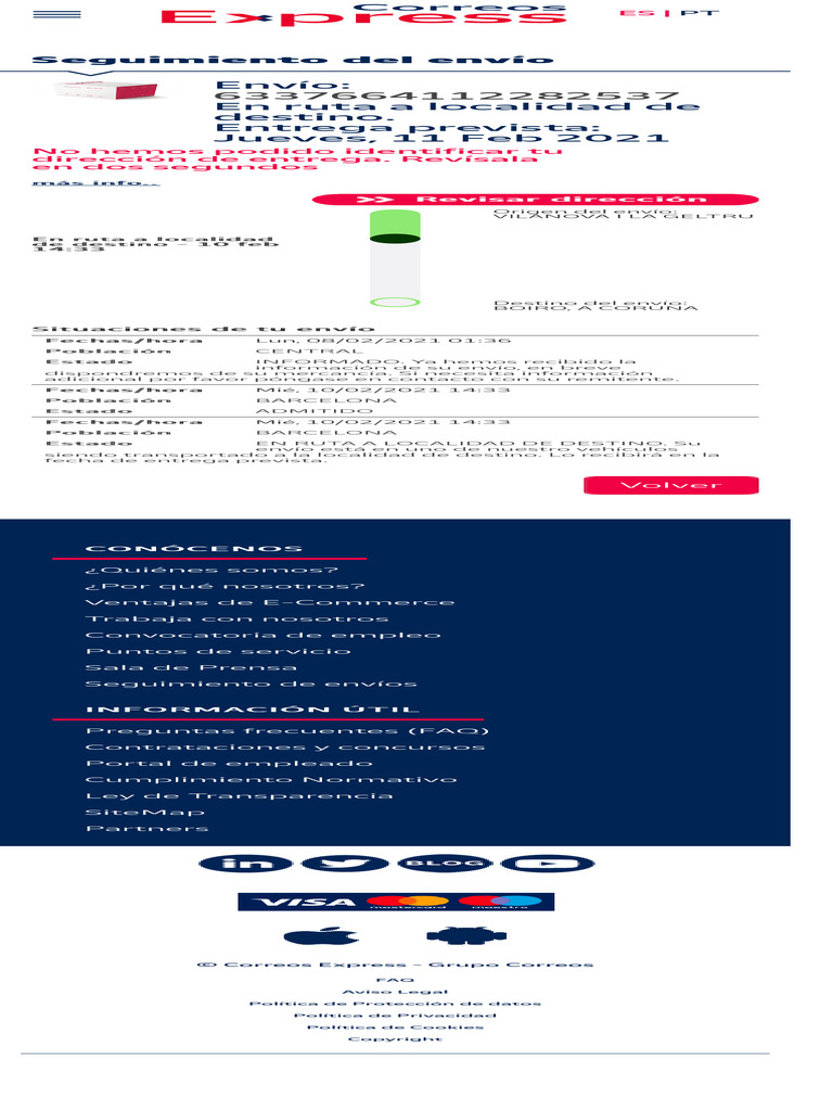 Sigue Tu Envío | PDF