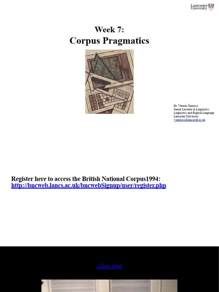 w7 Corpus Pragmatics | PDF