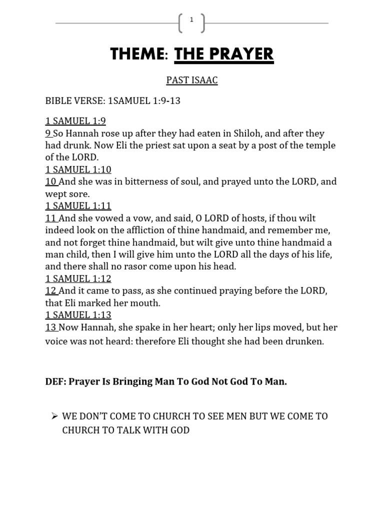 PRAYER | PDF | Prayer | God