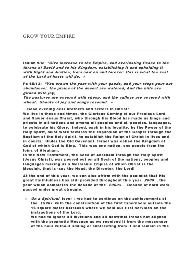 Grow Your Empire | PDF | Ruth (Biblical Figure) | Jesus