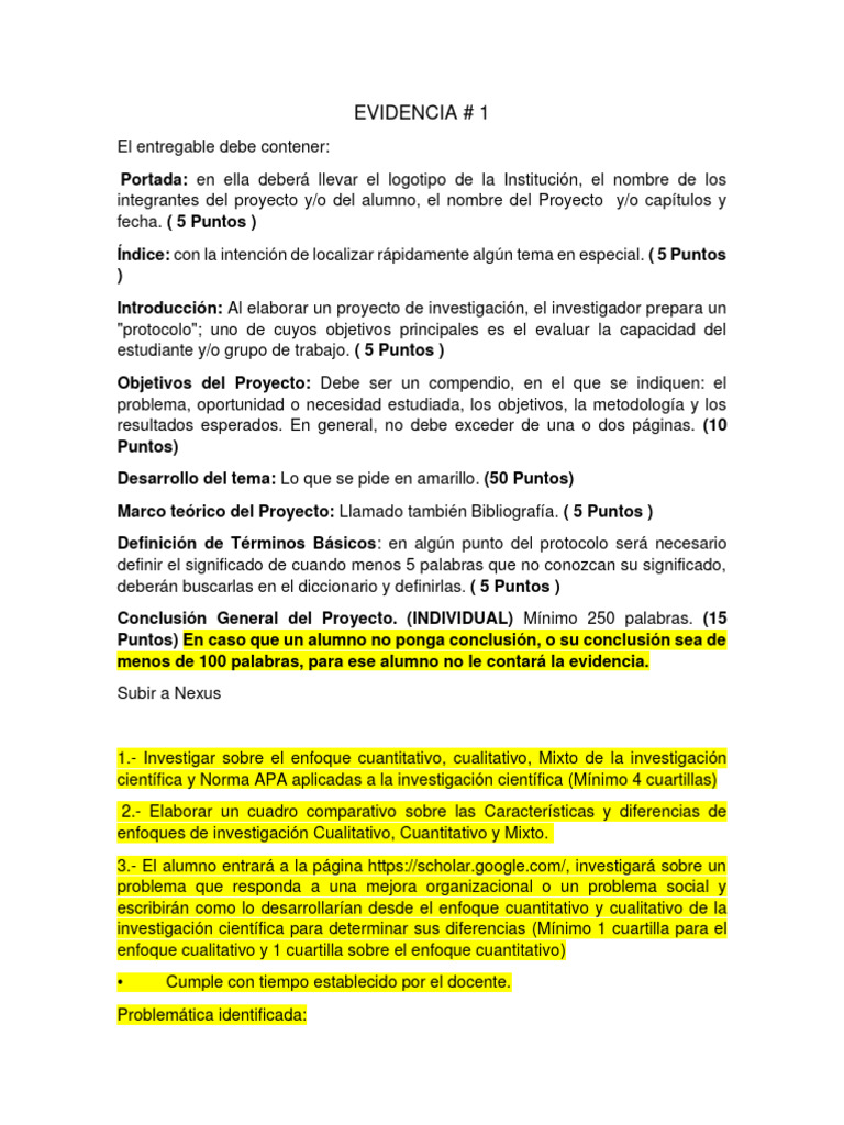 Estructura de Proyecto de Investigación | PDF | Crecimiento personal y profesional