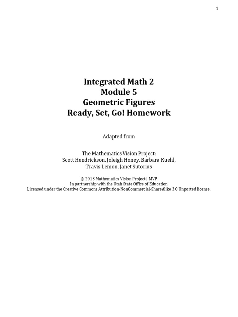 Integrated Math 2: Geometric Figures | PDF | Triangle | Euclid