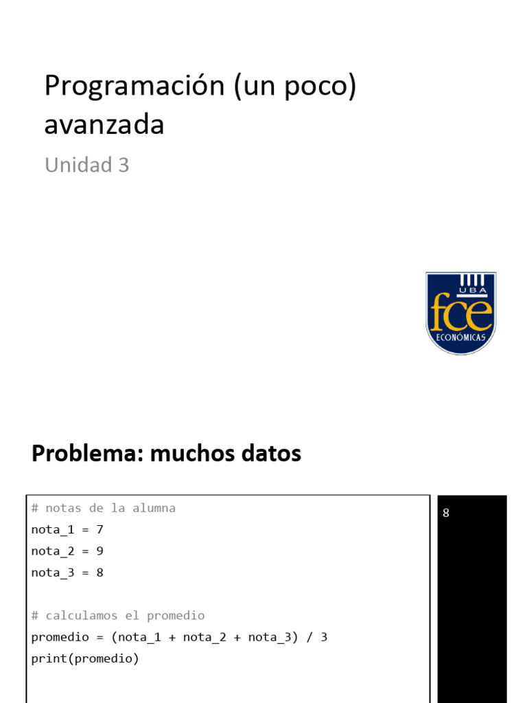 Clase 07 - Programación Avanzada | PDF
